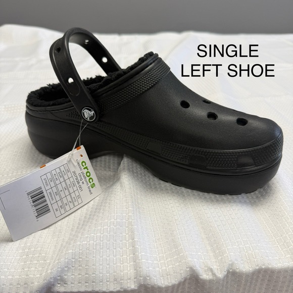 CROCS | Shoes | Amputee Single Left Crocs Womens Slipper Baya Lined ...